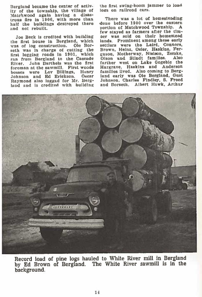 Flashback Friday: Timber Riches in Bergland | Michigan Tech Archives Blog