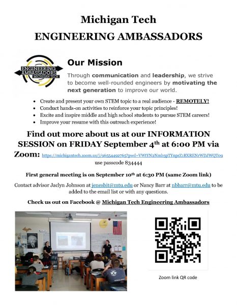 Michigan Tech Engineering Ambassadors | CEGE Undergrad Advising