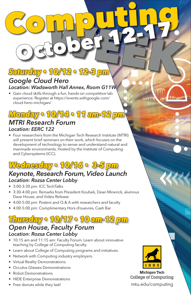 College to Host Computing Week Events | Computing News Blog
