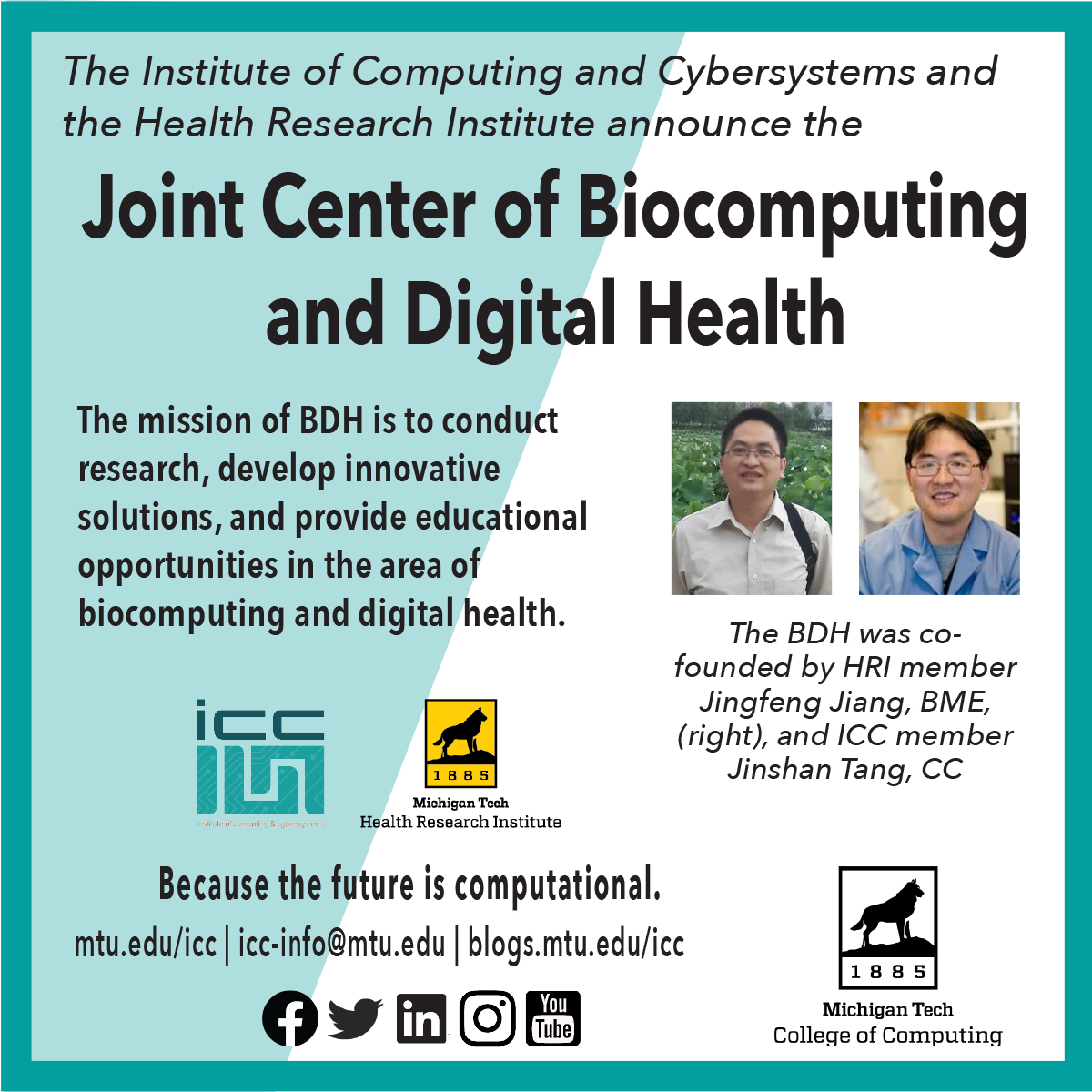 Biocomputing, Digital Health Focus of New Research Center | Computing ...