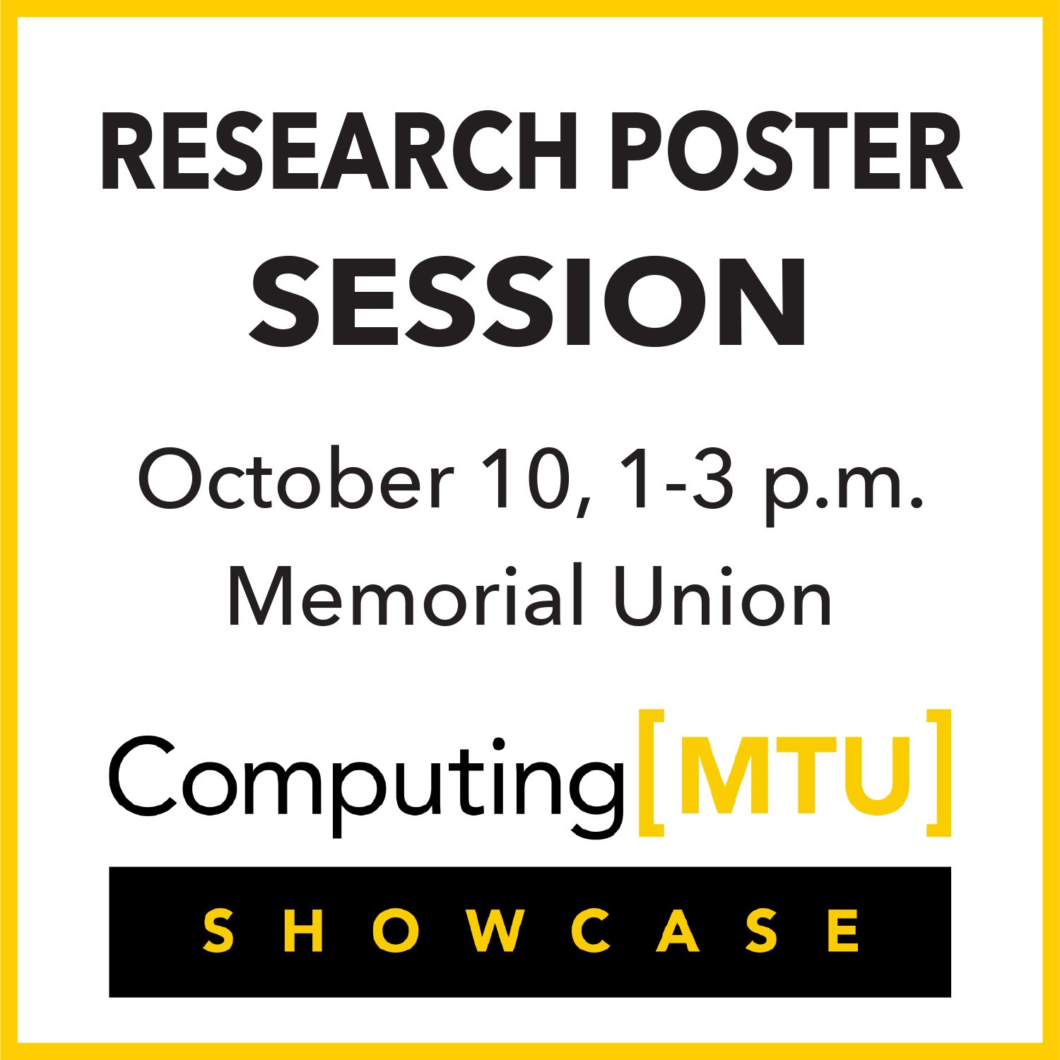 Save the Date: Computing[MTU] Poster Session Is October 10 | Computing News Blog