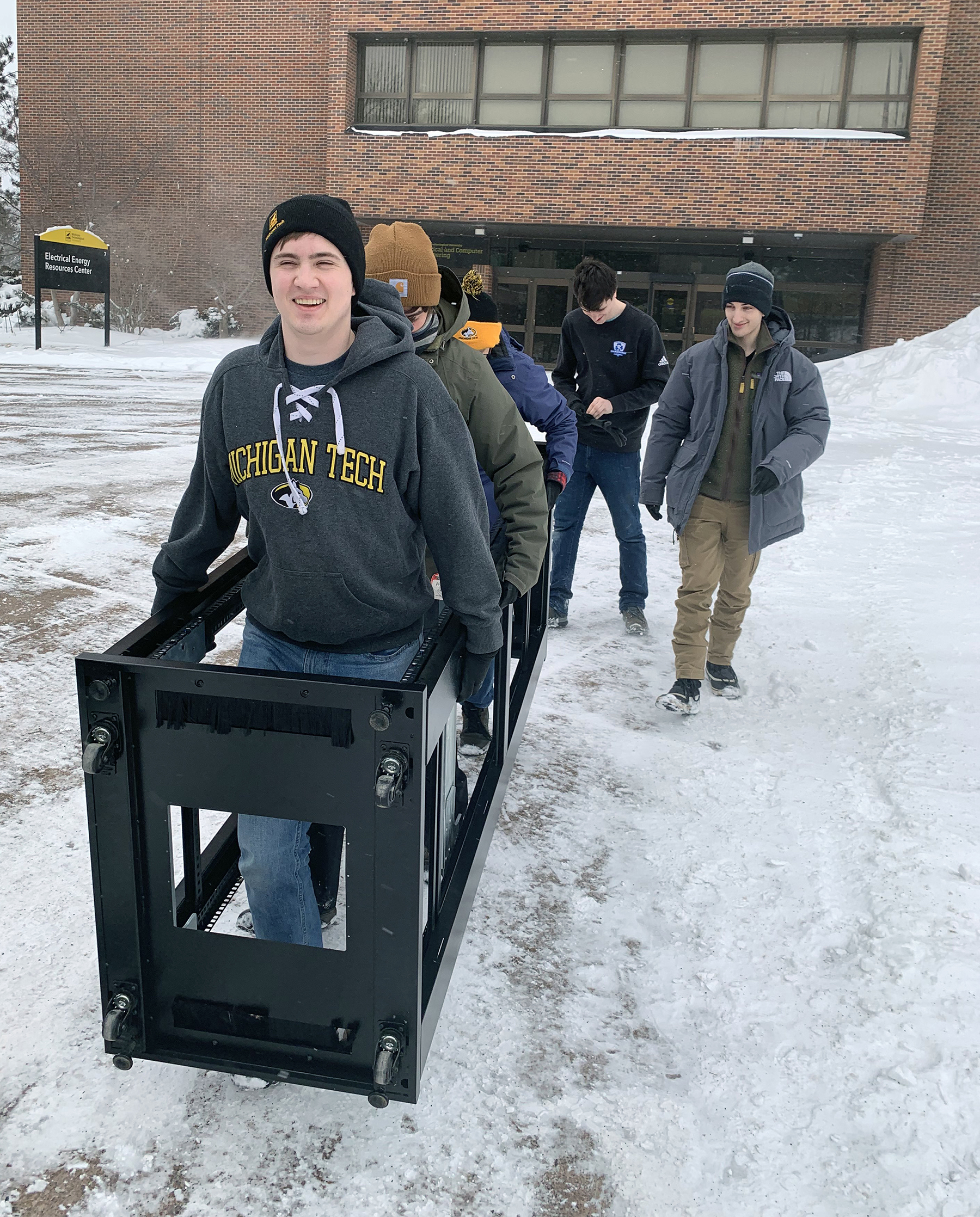 NCSA Students Relocate Equipment to Rekhi Hall | Computing News Blog