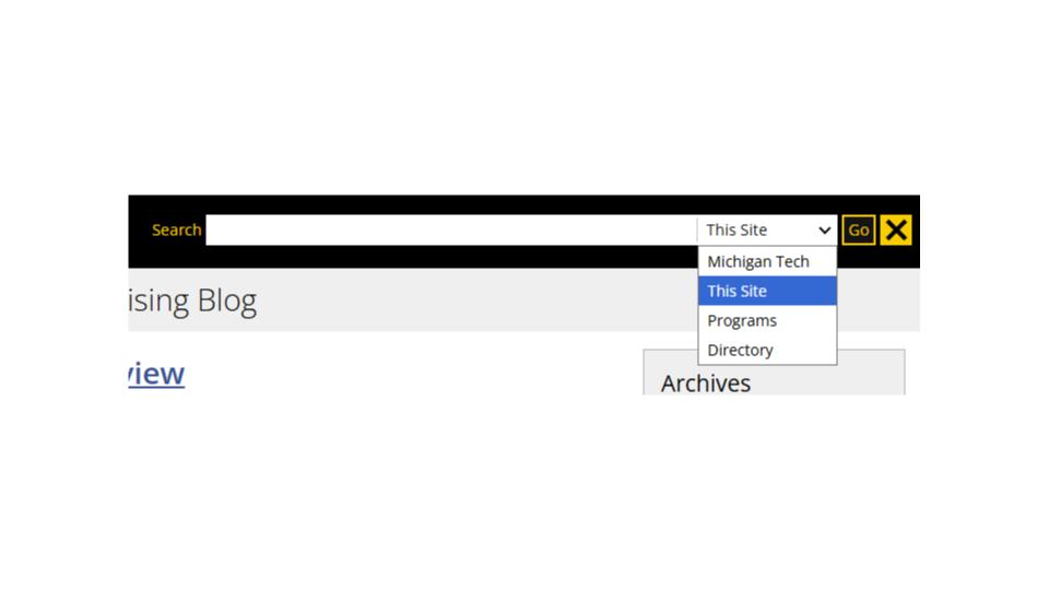 How to search the GMES blog | GMES Undergraduate Advising Blog
