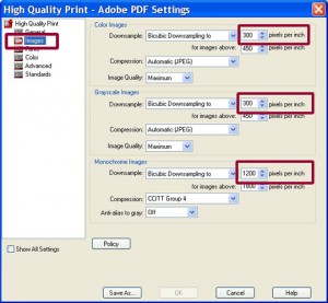 How to check PDF conversion settings for images and embedding fonts ...