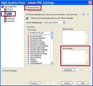 How to check PDF conversion settings for images and embedding fonts | Graduate School Newsblog