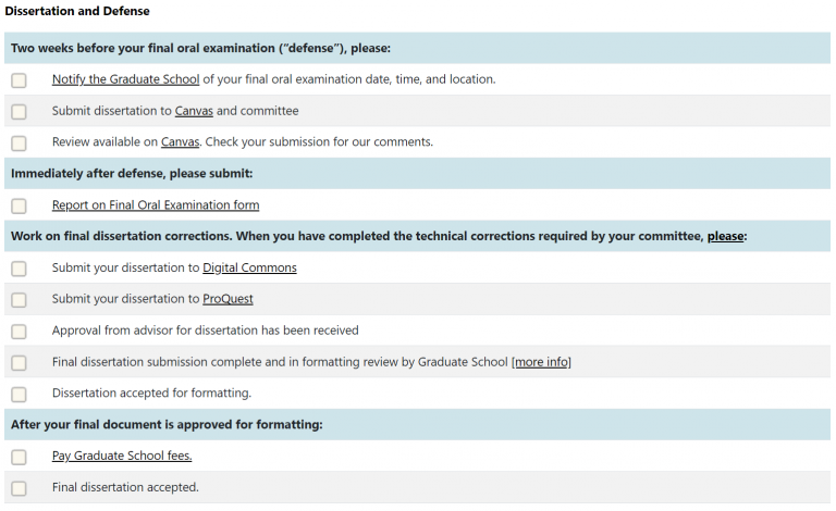 Degree Progress Checklist - a Michigan Tech App | Graduate School Newsblog