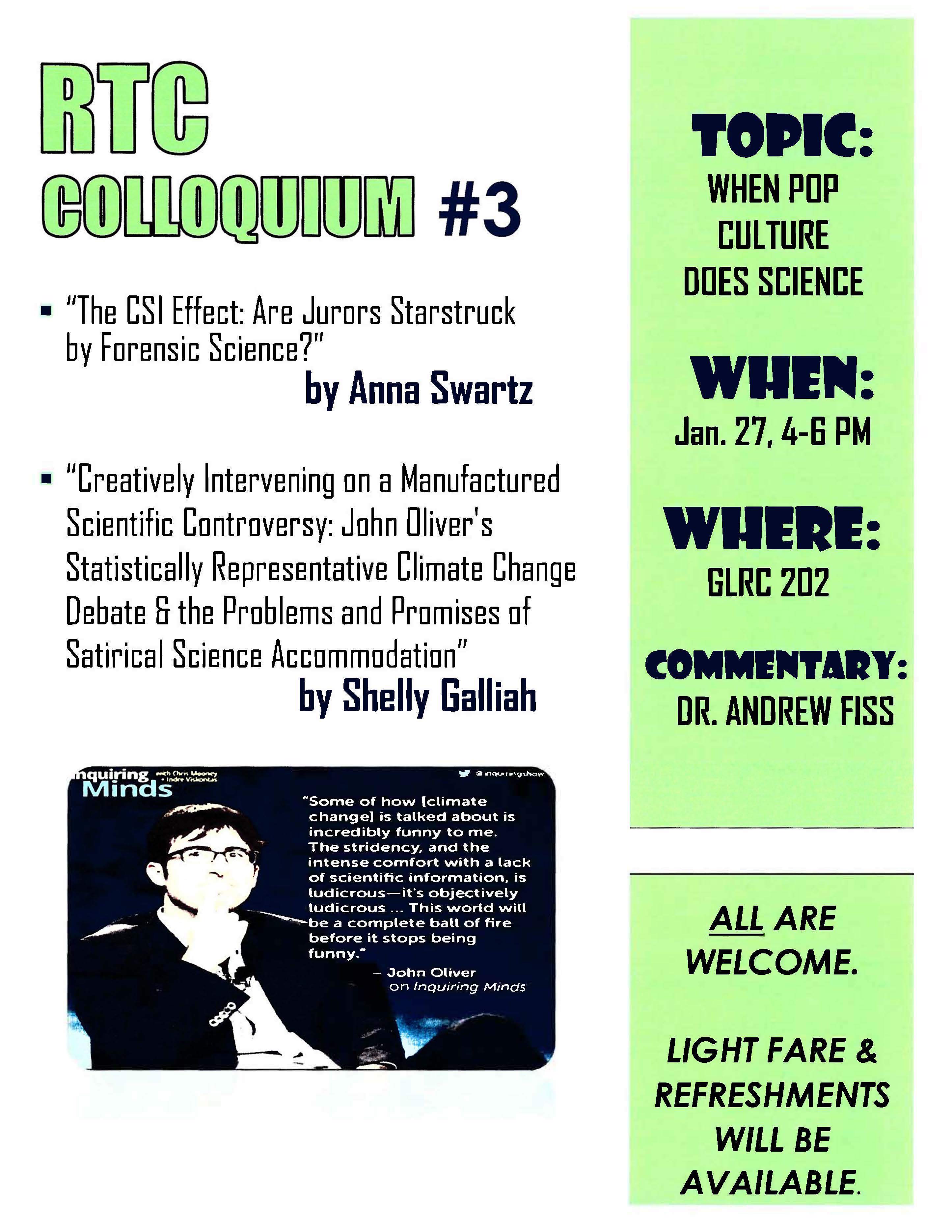 RTC Colloquium: When Pop Culture Does Science – Humanities News ...