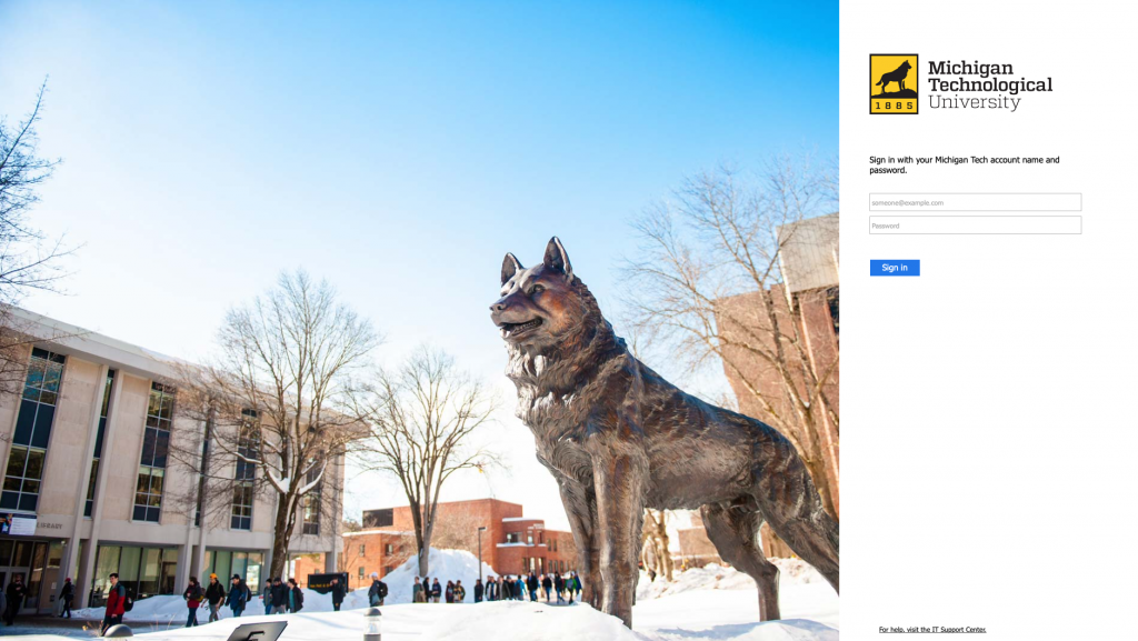 Login page updates | Michigan Tech IT News