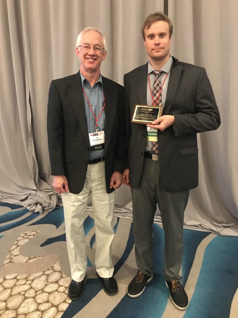 Robert Larson Receives Best Basic Science Autonomoic Research Award ...