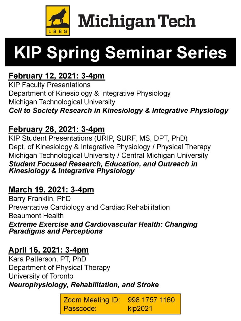 Spring Seminar Series Announced | KIP Newsblog