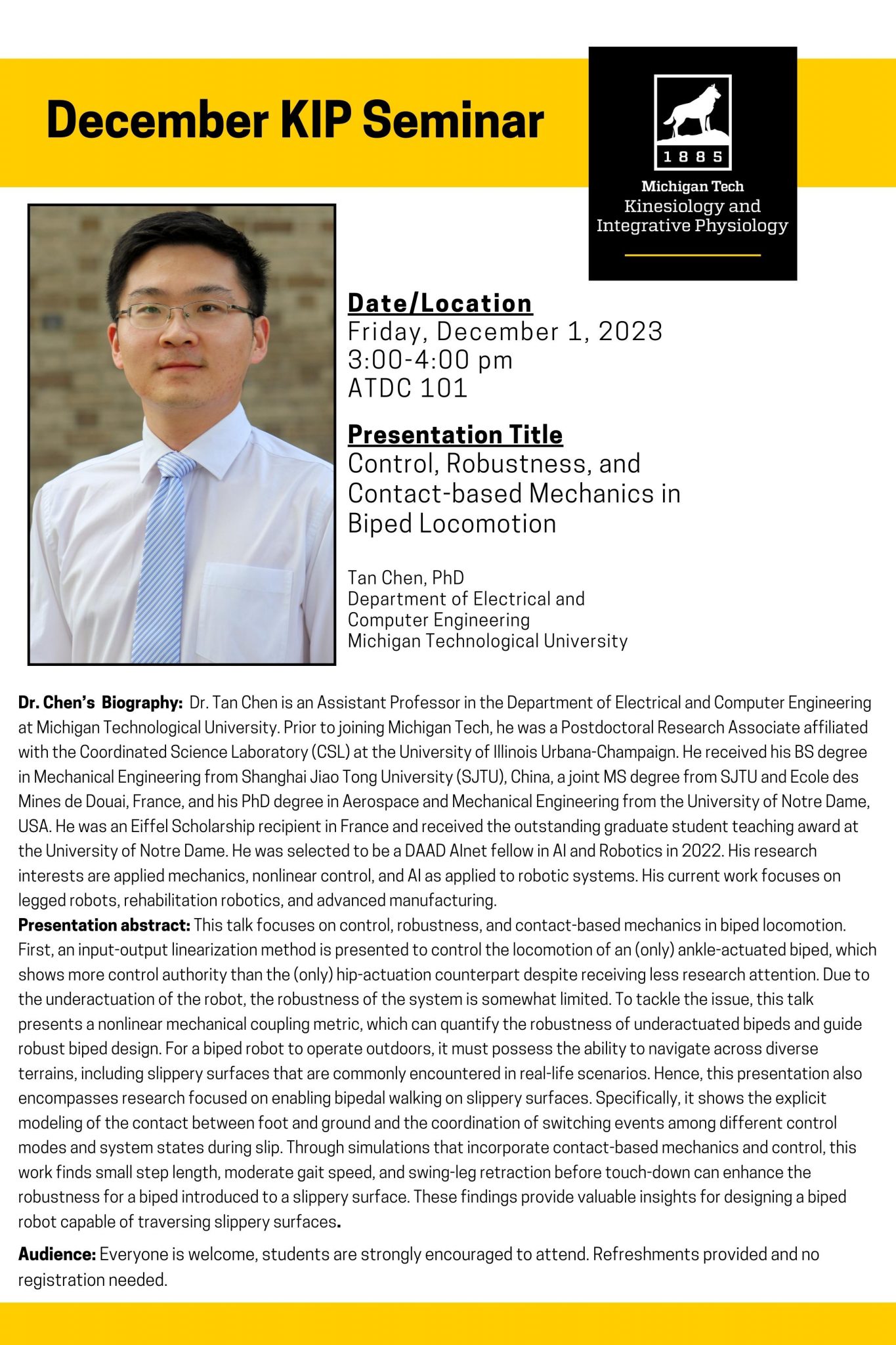 December KIP Seminar | KIP Newsblog