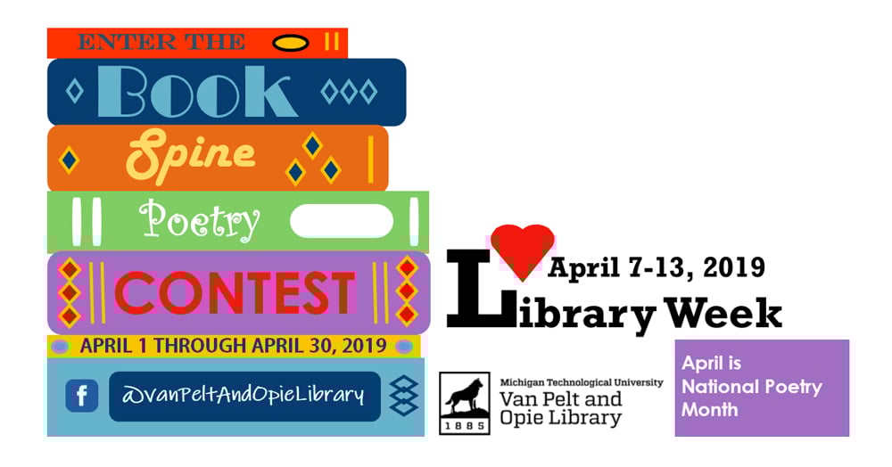 National Poetry Month Book Spine Poetry Contest | Van Pelt and Opie ...