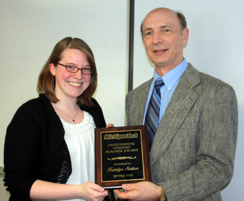 Katelyn Sutton Outstanding Teacher Spring 2013 | Psychology and Human ...