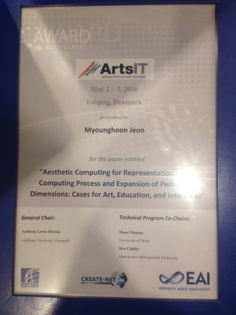 Assistant Professor Jeon Receives Award | Psychology and Human Factors News