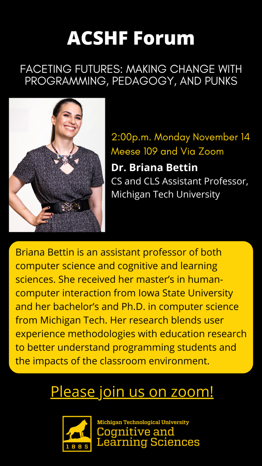 ACSHF Forum: Briana Bettin | Psychology and Human Factors News