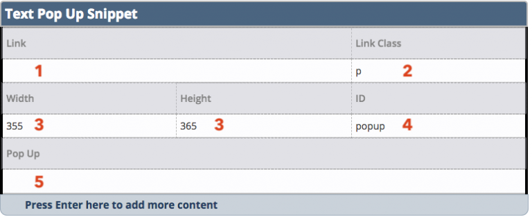 Pop-up Text Snippet | Webmaster's Blog