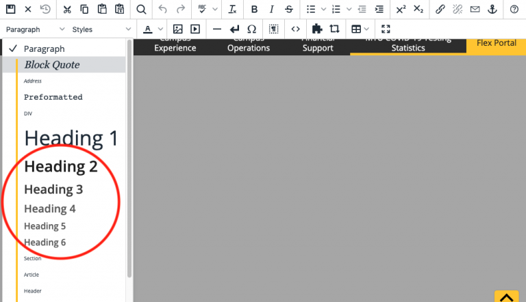 Creating Headings | Webmaster's Blog